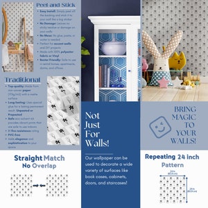 Wallpaper Funky Black and White Checker Wall Decor Floral Accent Renter ...