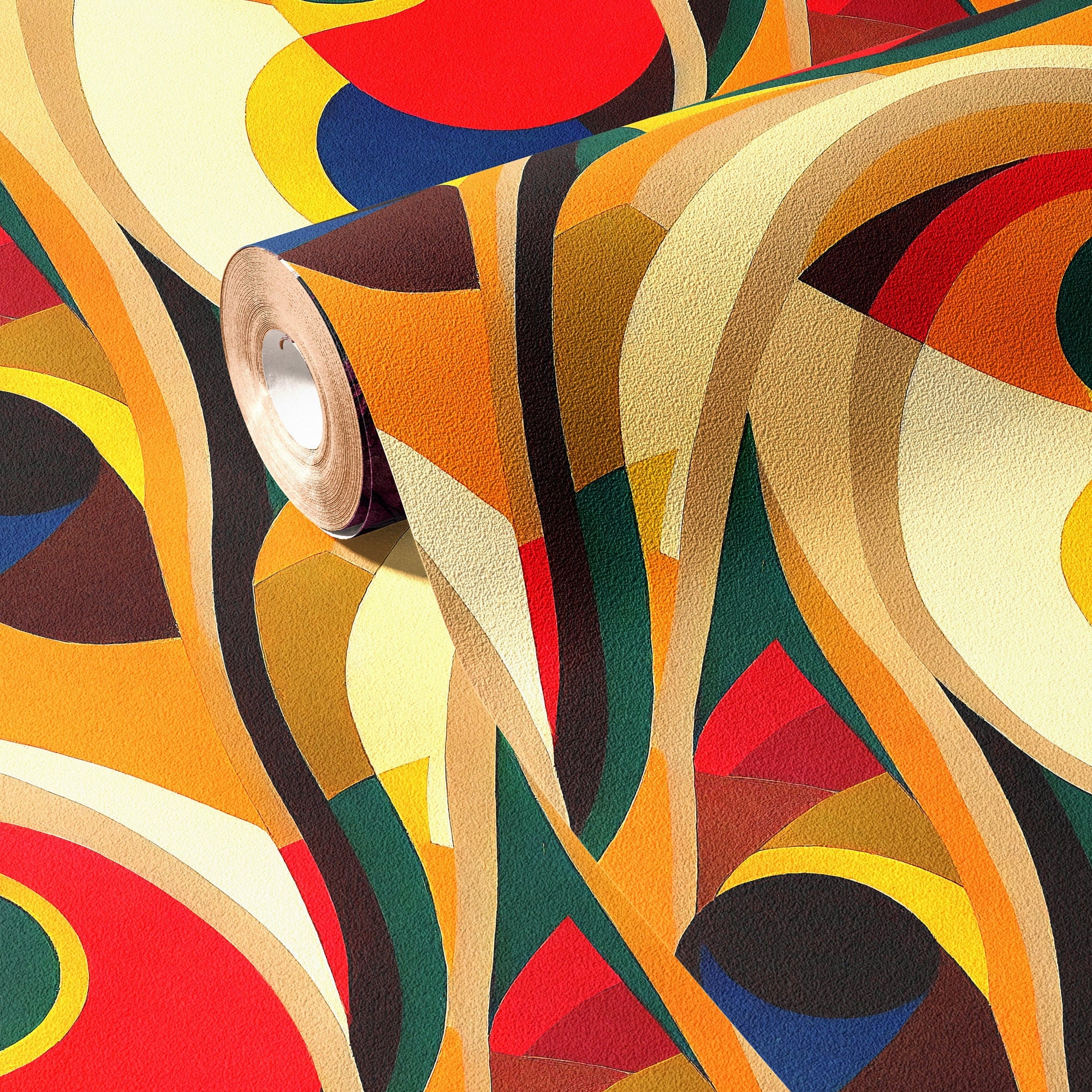 Wallpaper Groovy 70s Funky 1970s Wall Decor Retro Mural - Etsy