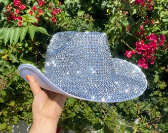 Fully Rhinestone Cowboy Hat Diamond Cowboy Hat - Etsy