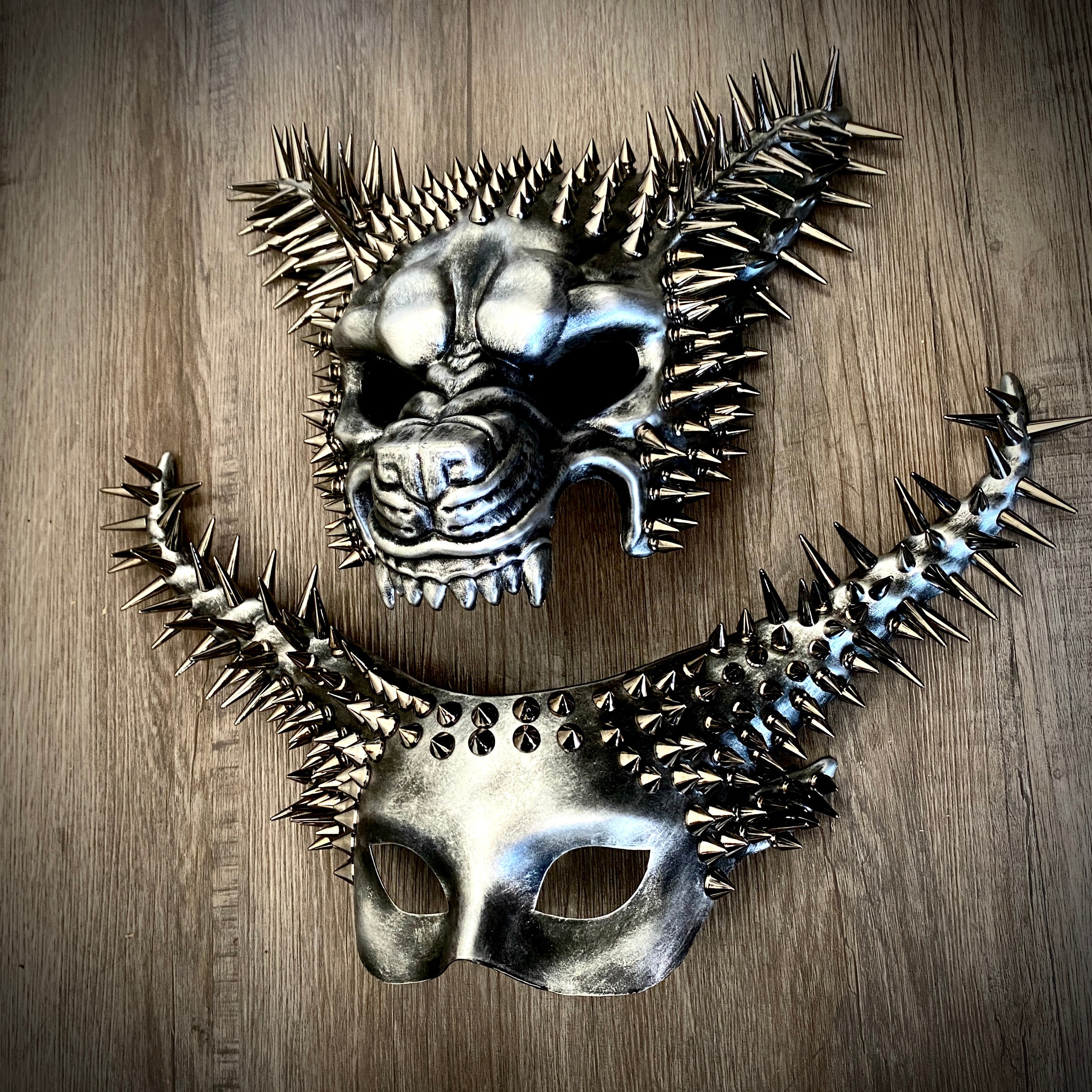 Steampunk Horror Devil Spike Couple Mask Horror Devil Spike - Etsy ...