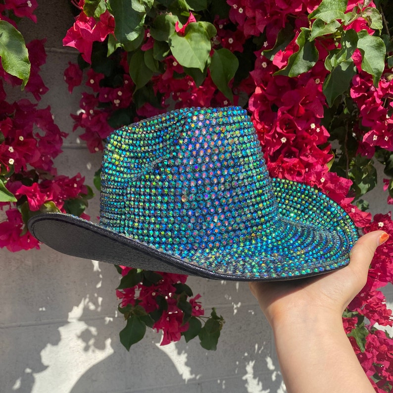 Fully Rhinestone Cowboy Hat Diamond Cowboy Hat - Etsy