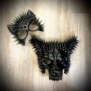 Steampunk Horror Devil Spike Couple Mask, Horror Devil Spike Masquerade ...