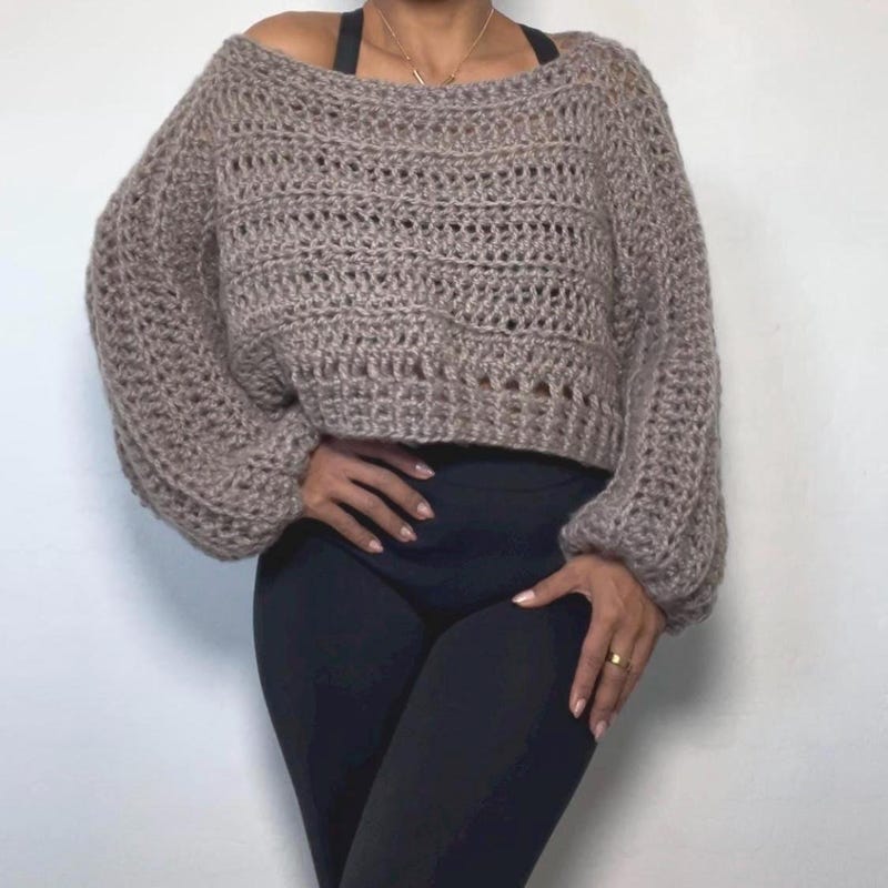 Crop Top Sweater - Etsy