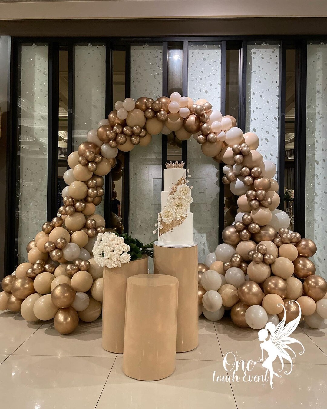 Engagement and Wedding Backdrop Decoration Set With Balloon Garland ...