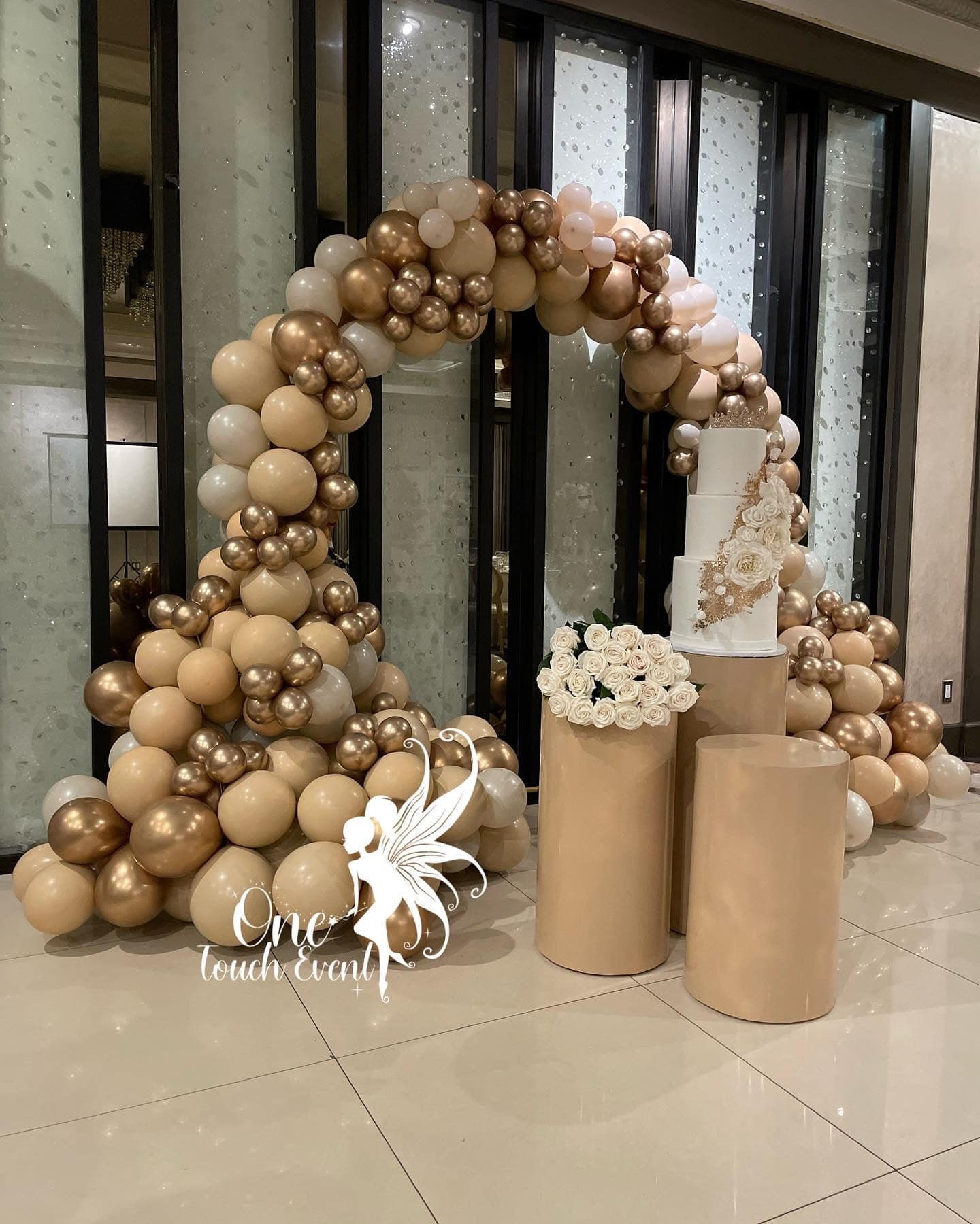 Engagement and Wedding Backdrop Decoration Set With Balloon Garland ...