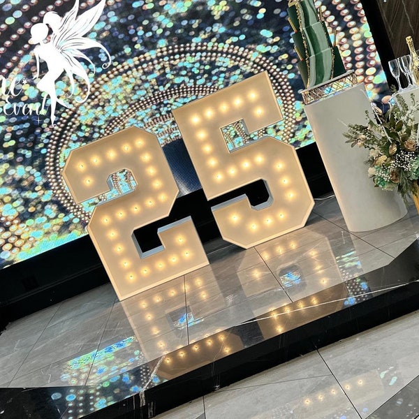 Light up Numbers - Etsy