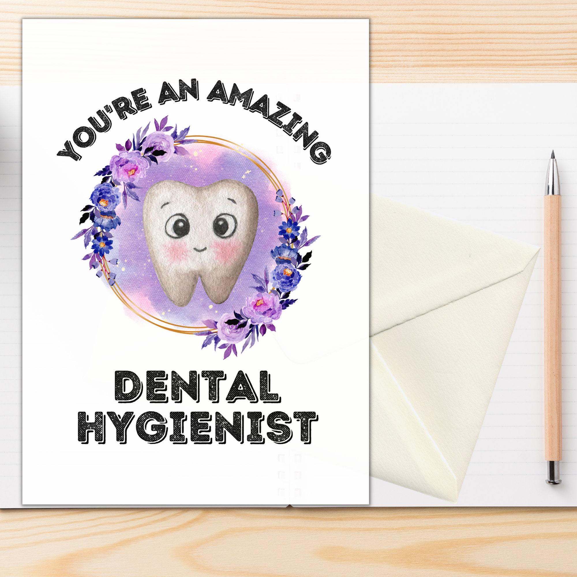 Dental Employee Appreciation Blank Note Cards, Greeting Cards for Thank ...