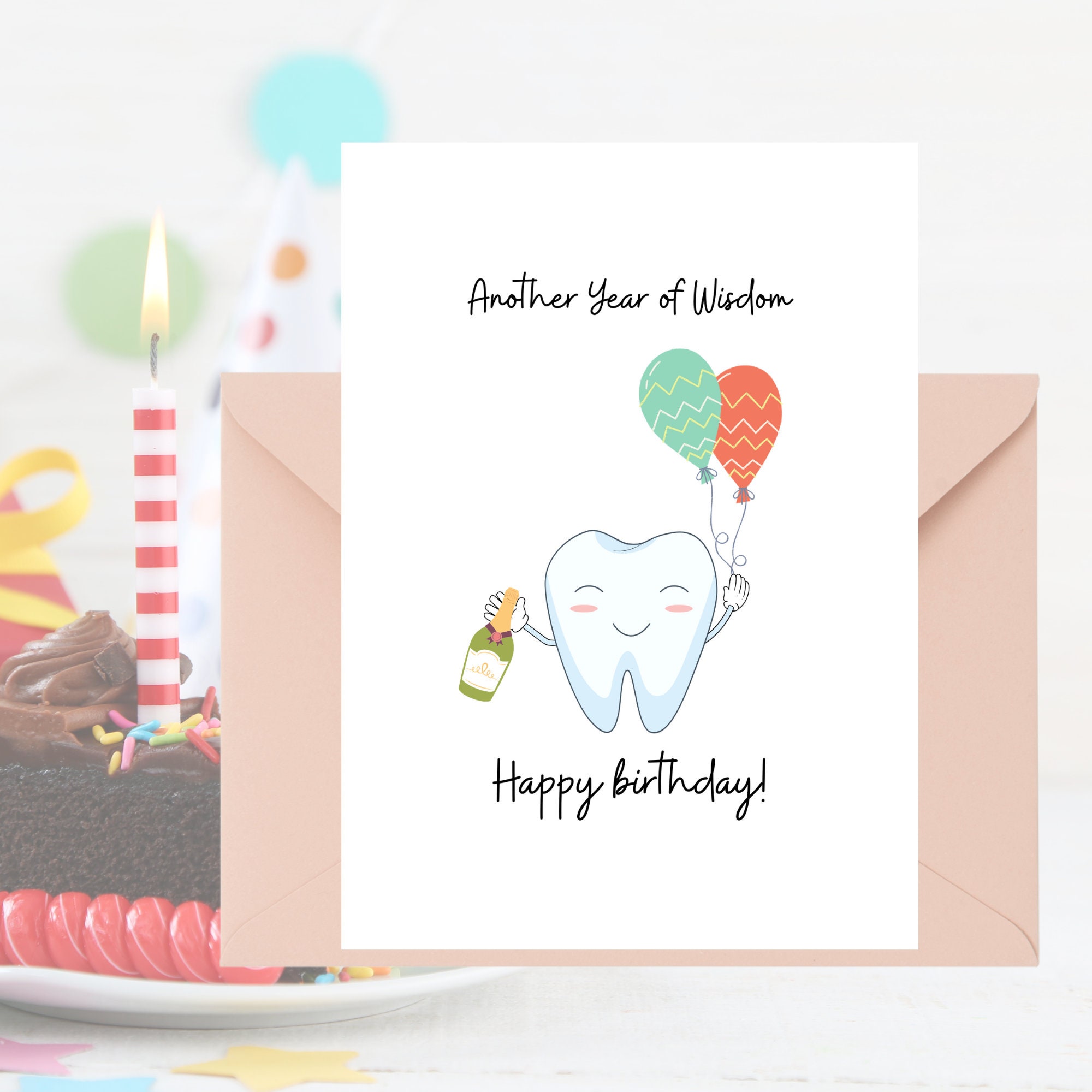 Happy Birthday Tooth Greeting Card, 21st Birthday, Another Year of ...