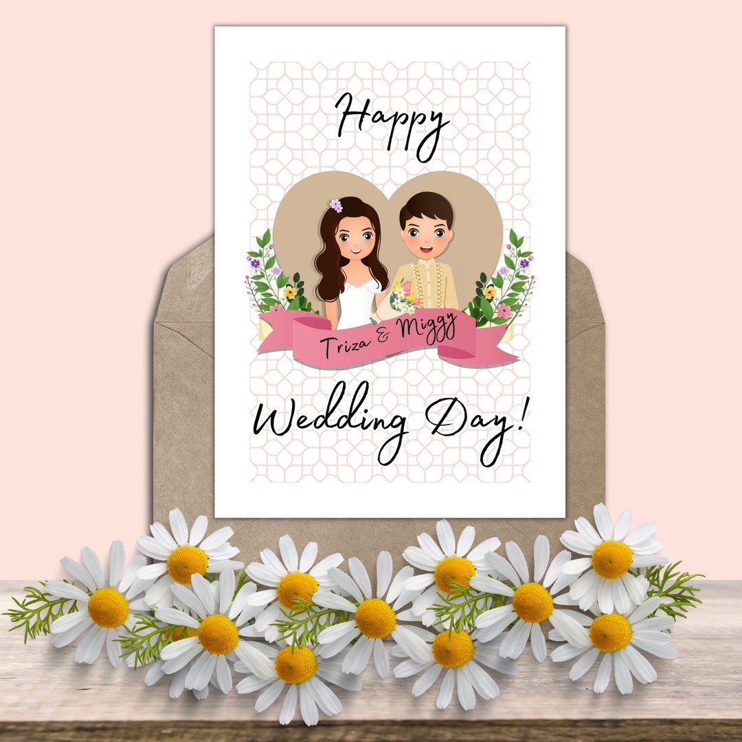 Personalized Filipino Wedding Card Pinoy Wedding Card - Etsy
