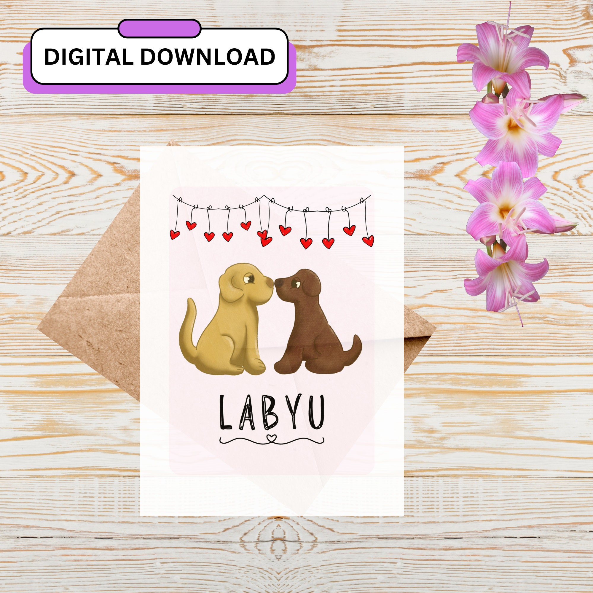 I Love You, I Labyu! Tagalog Filipino Greeting Card, Gift for Her, Gift ...