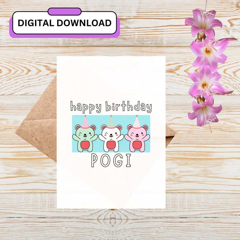 Happy Birthday Pogi Happy Birthday Handsome in Tagalog - Etsy