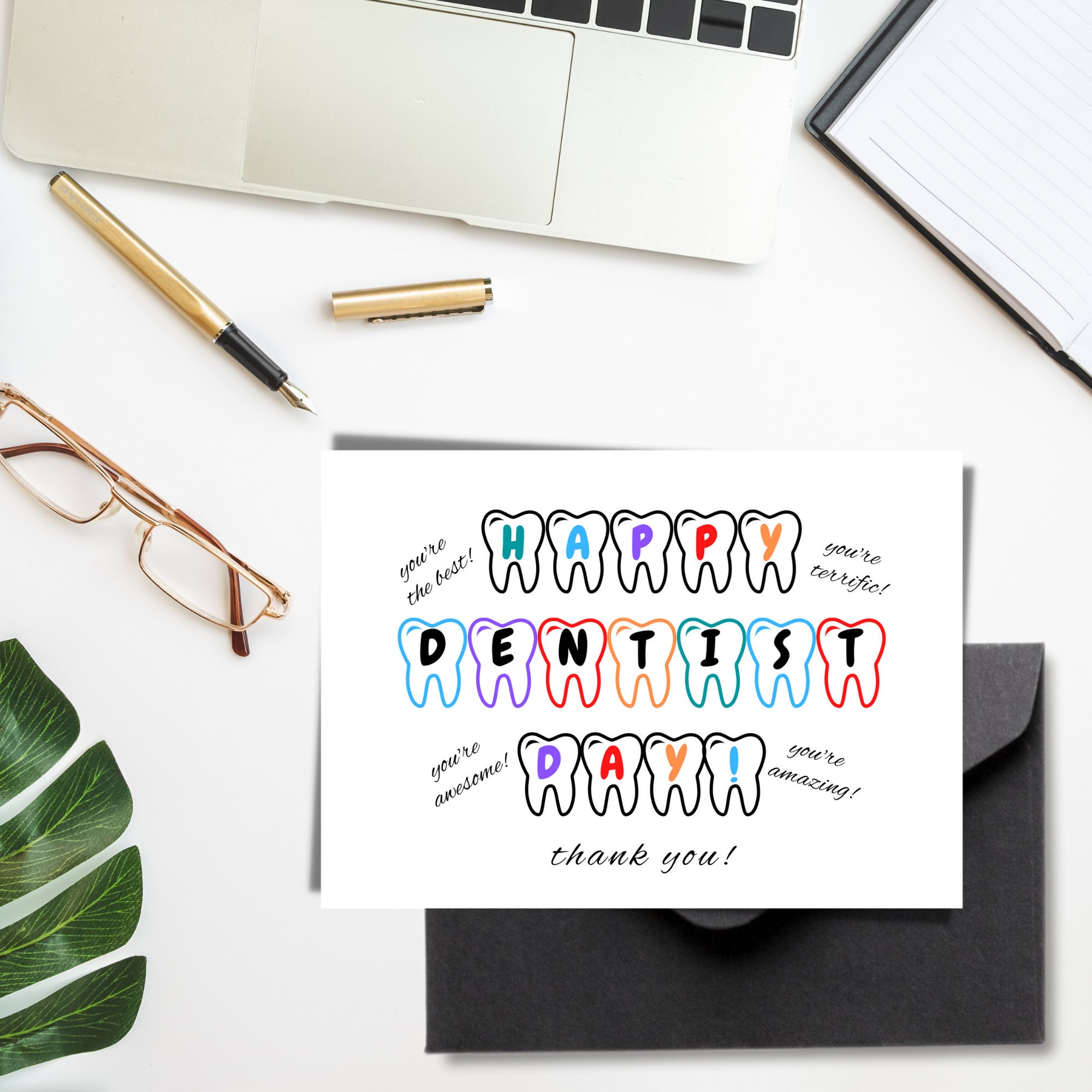 Happy National Dentist Day Colorful Greeting Card, Tooth Humor, Present ...