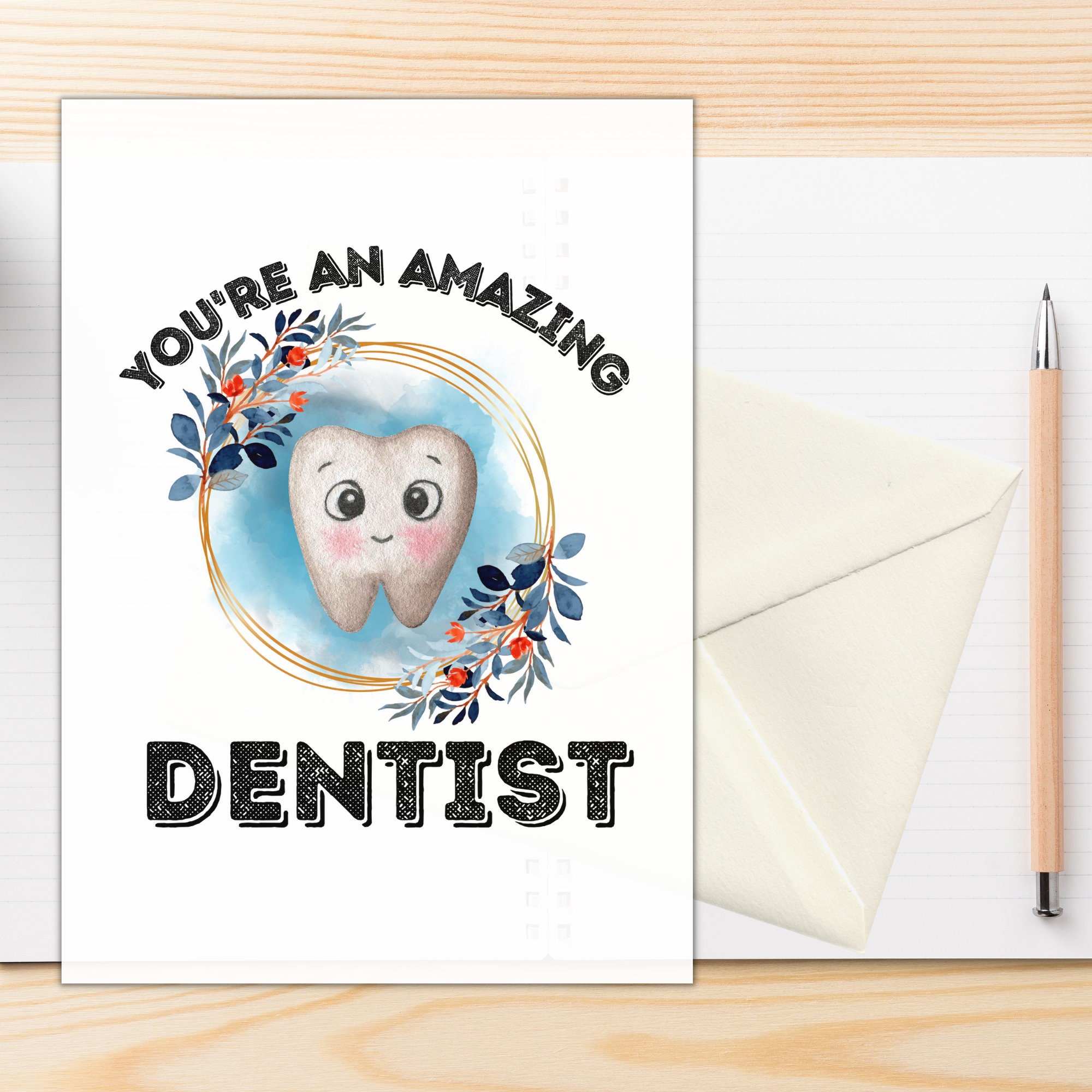 Dental Employee Appreciation Blank Note Cards, Greeting Cards for Thank ...