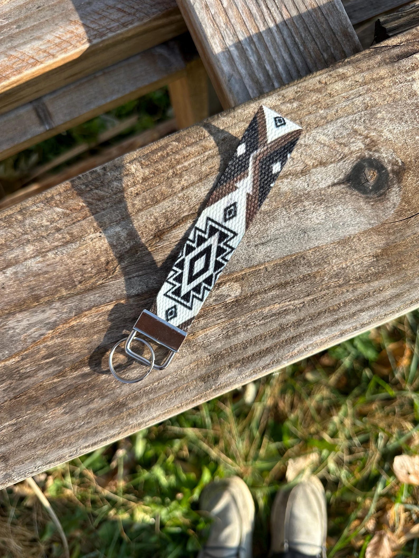 Western Keychain Wristlet, Cowhide Print Key Fob, Country Girl Gift ...