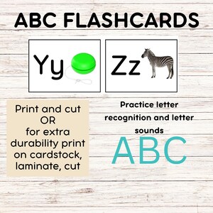 ABC Alphabet Flashcards, Letter Recognition, Letter Sounds, Toddler ...