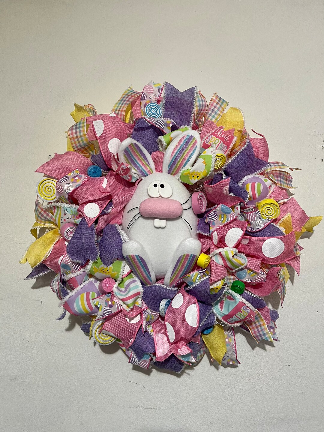 Handmade Easter Wreath - Etsy