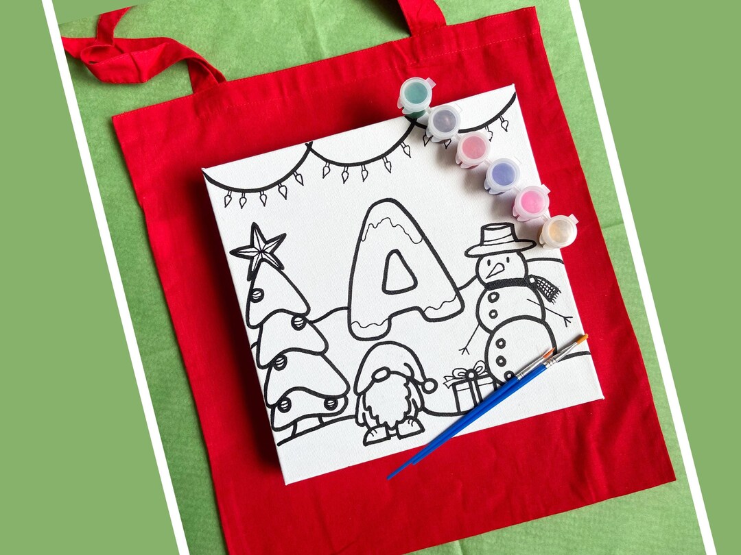 Custom Christmas Painting Kit for Kids, Holiday Craft Set for Child ...