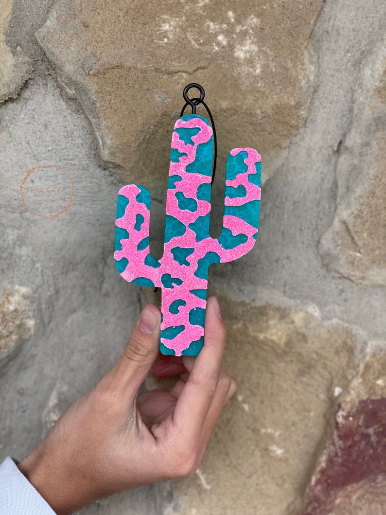 Leopard Cactus Car Freshie, Custom Car Freshie, Air Freshener - Etsy