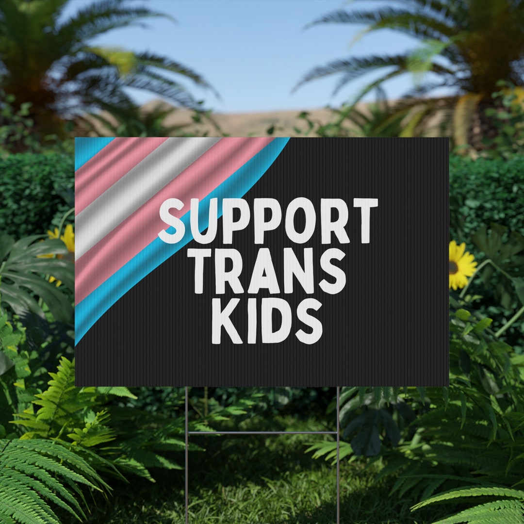 Support Trans Kids Trans Lives Matter LGBT Pride Transgender Nonbinary ...