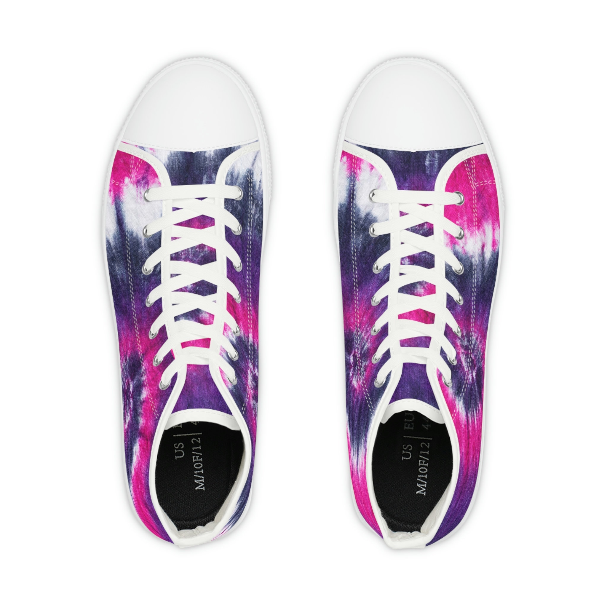 Bisexual Pride Shoes Queer Tie Dye Sneakers Bisexual Pride High Top ...