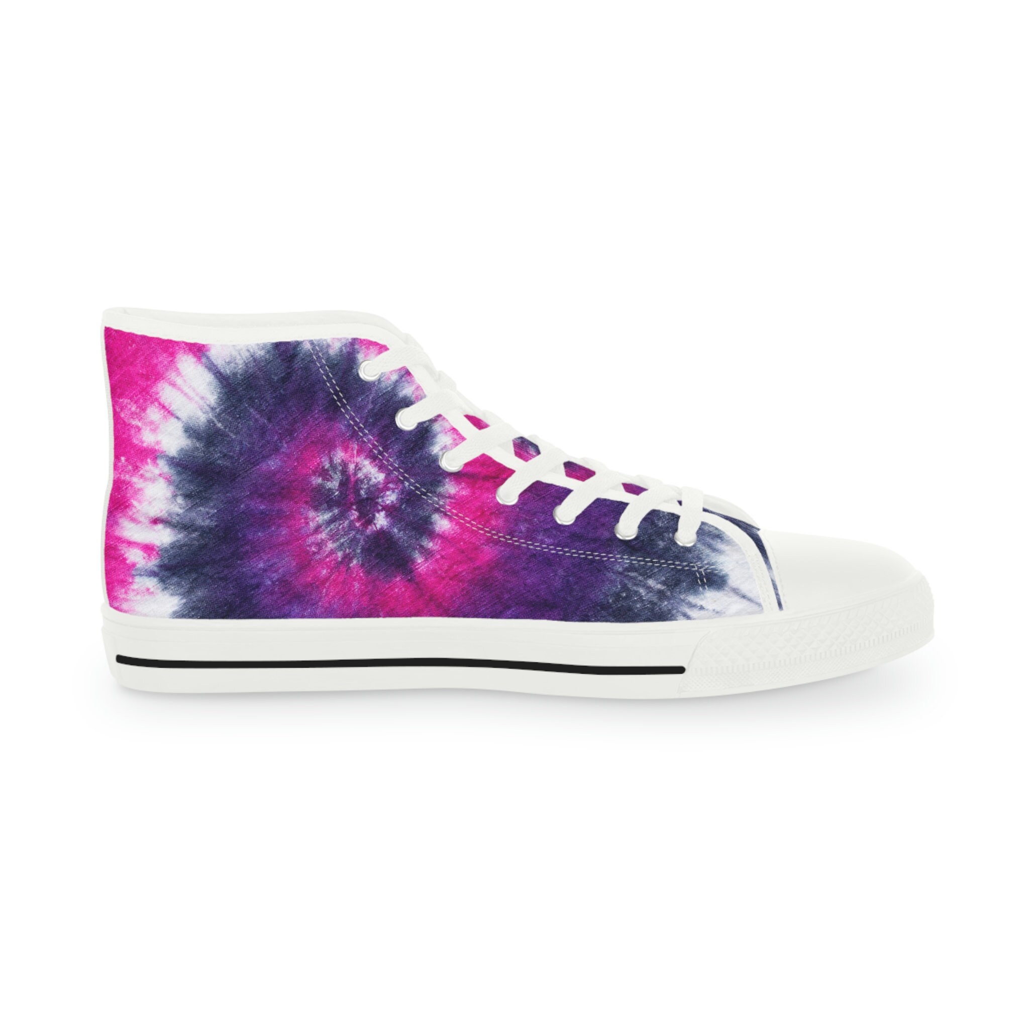 Bisexual Pride Shoes Queer Tie Dye Sneakers Bisexual Pride High Top ...
