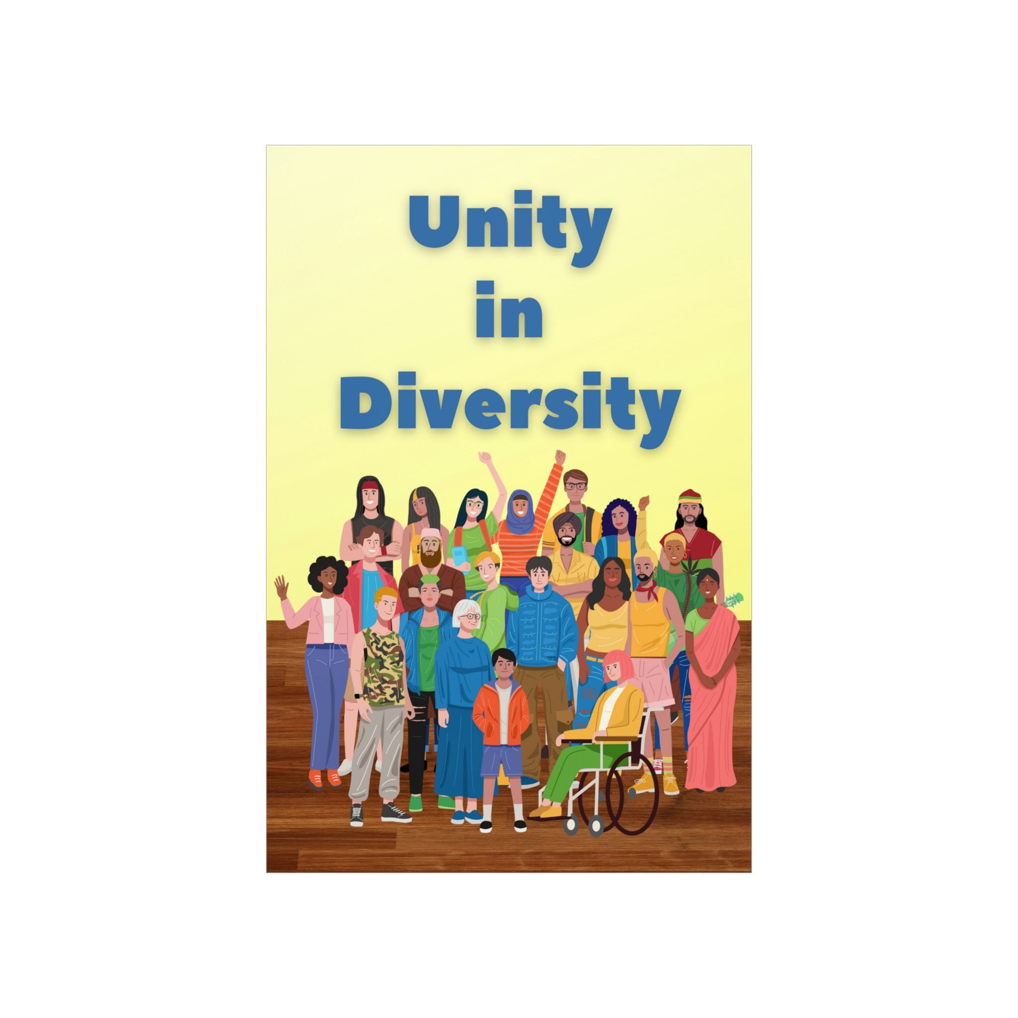 Unity in Diversity Poster Wall Decor Celebrate Diversity LGBT Queer ...