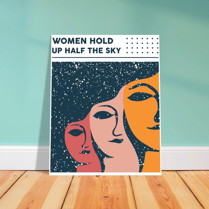 Women Hold up Half the Sky Poster Print Women's History Month Celebrate ...
