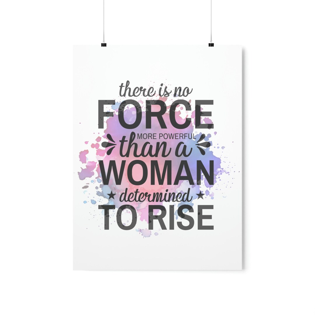 Woman Determined to Rise Poster; Women's History Month; Celebrate ...