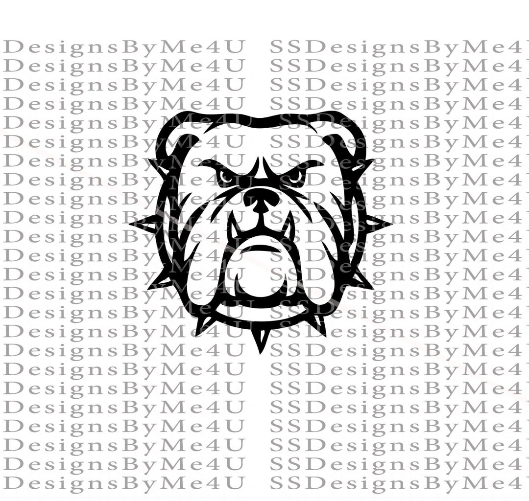 SVG, Bulldog, Mascot, Pdf, Png, Jpg, Cricut Silhouette, Digital ...