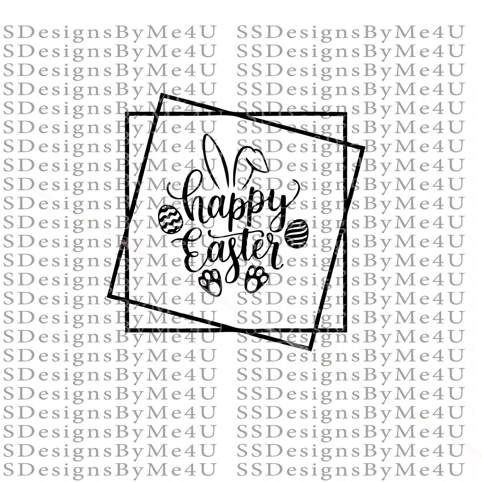 SVG, Happy Easter Svg, Easter Sunday Svg Easter Bunny Svg, Easter Eggs ...