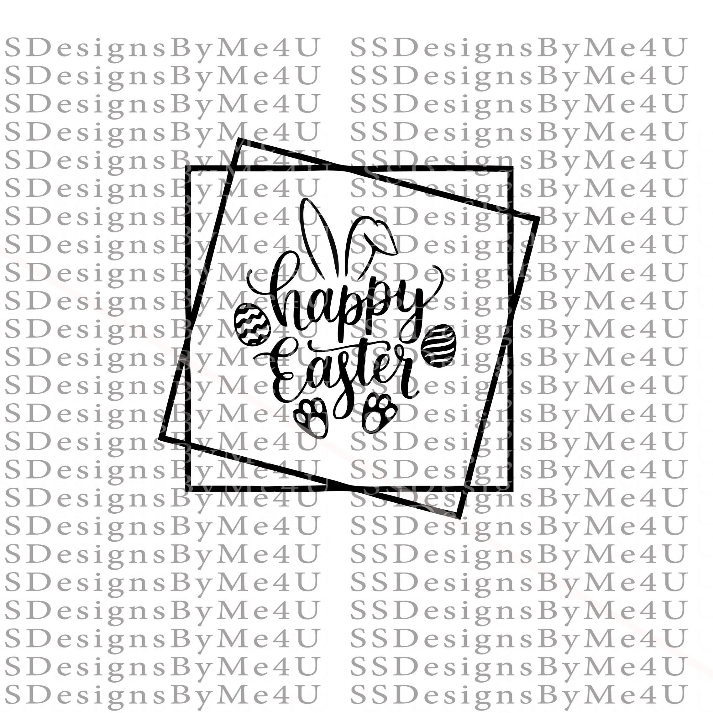 SVG, Happy Easter Svg, Easter Sunday Svg Easter Bunny Svg, Easter Eggs ...