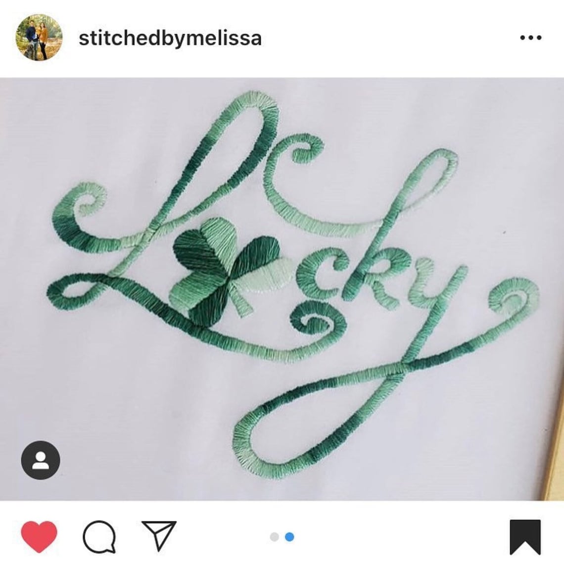 Lucky Clover Leaf Hand Embroidery Pattern Digital Download PDF ...