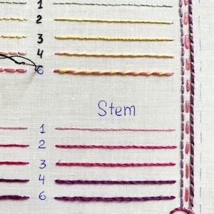 Stitch Sampler for Beginners, Hand Embroidery PDF Pattern + Video ...