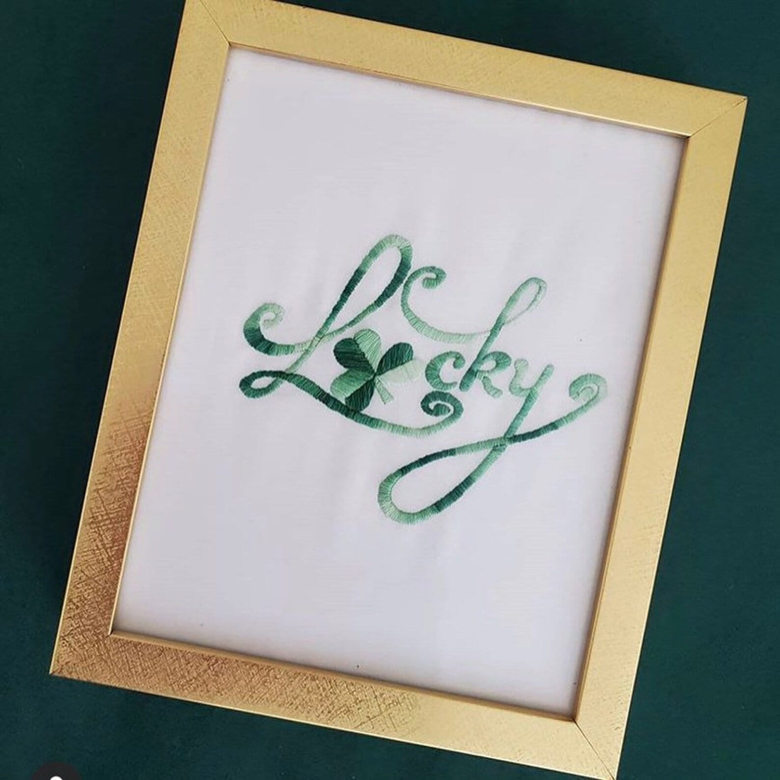 Lucky Clover Leaf Hand Embroidery Pattern | Digital Download PDF ...