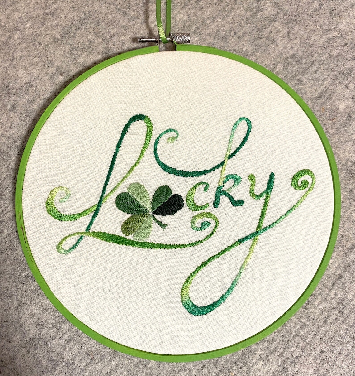 Lucky Clover Leaf Hand Embroidery Pattern Digital Download PDF ...