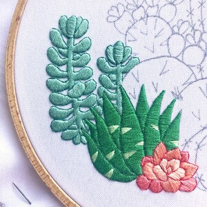 Cactuses and Succulents Hand Embroidery Pattern | Digital Download PDF ...