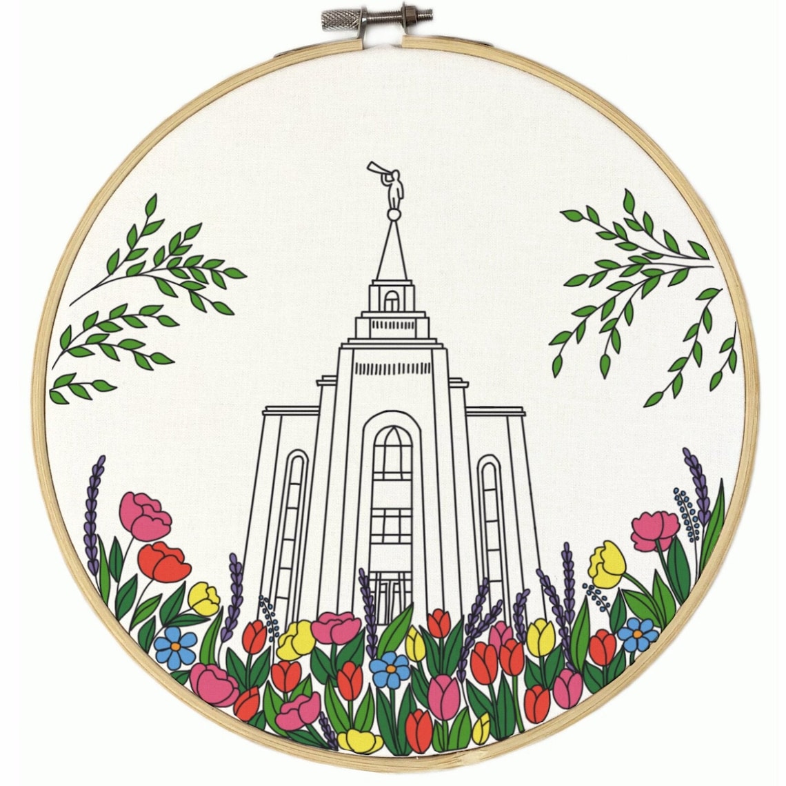 Mormon Temples Hand Embroidery Pattern Digital Download PDF Tutorials ...