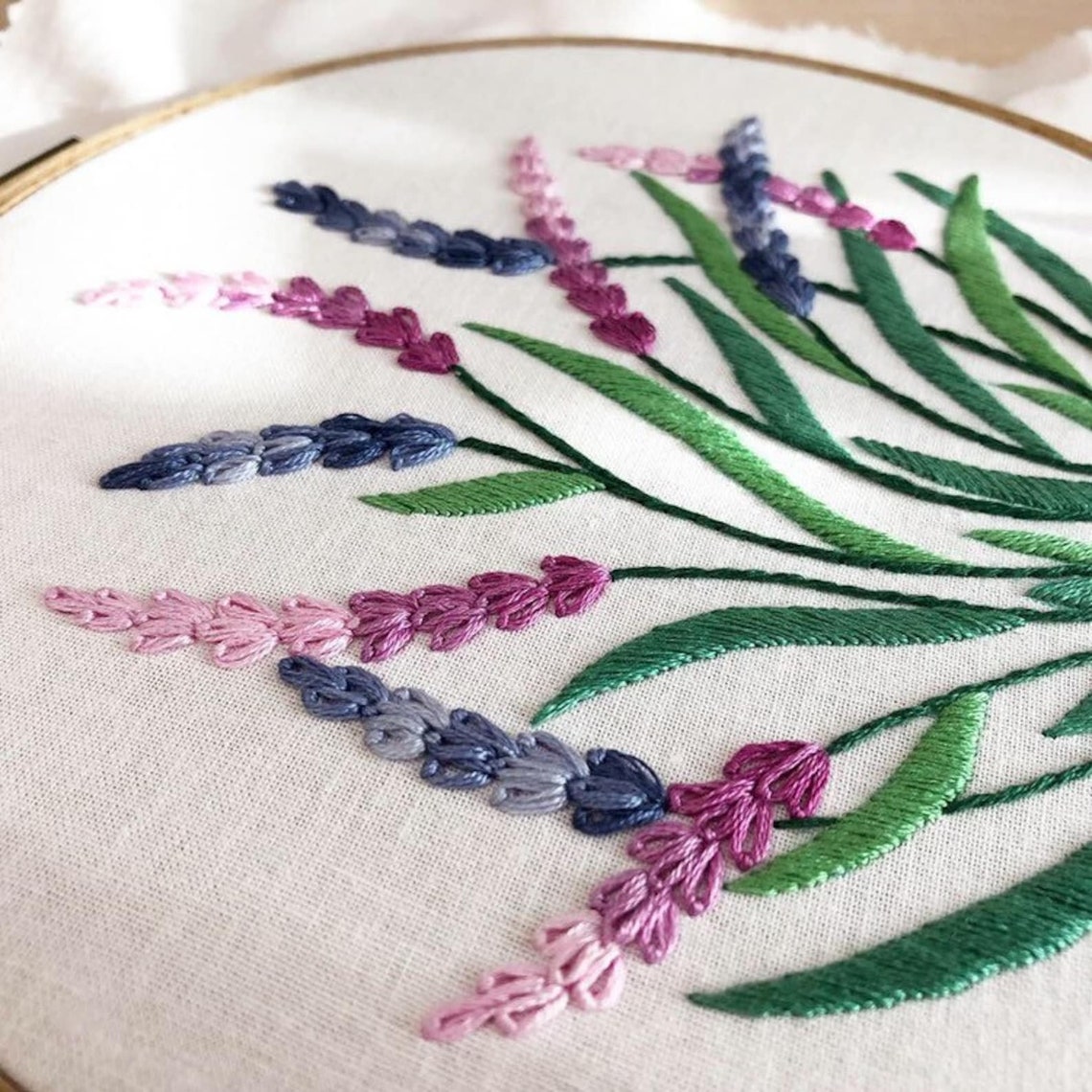 Lavender Hand Embroidery Pattern Digital Download PDF Detailed ...