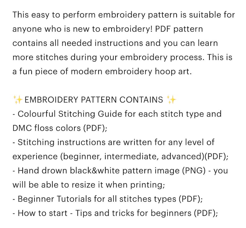 Paris Eiffel Tower Hand Embroidery Pattern | Digital Download PDF + Detailed Tutorials for ...