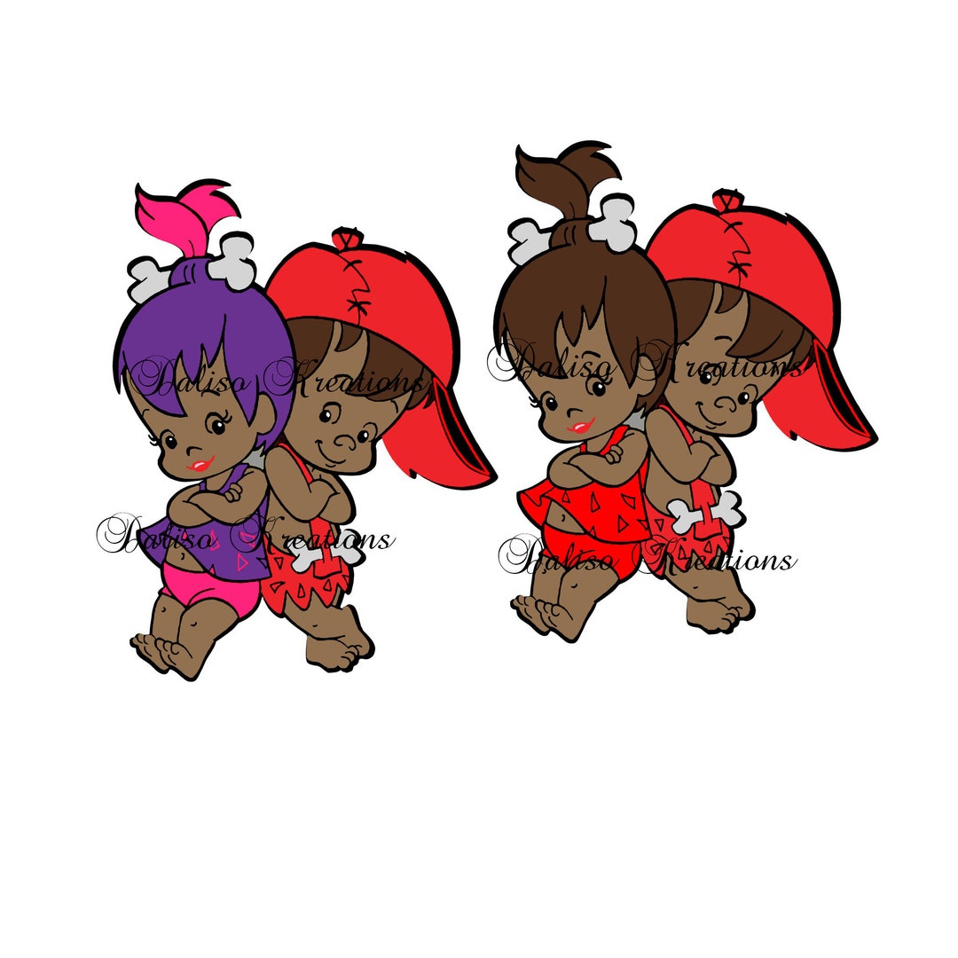 African American Pebbles and Bam Bam PNG FILE - Etsy African American Pebbles and Bam Bam PNG FILE - Etsy