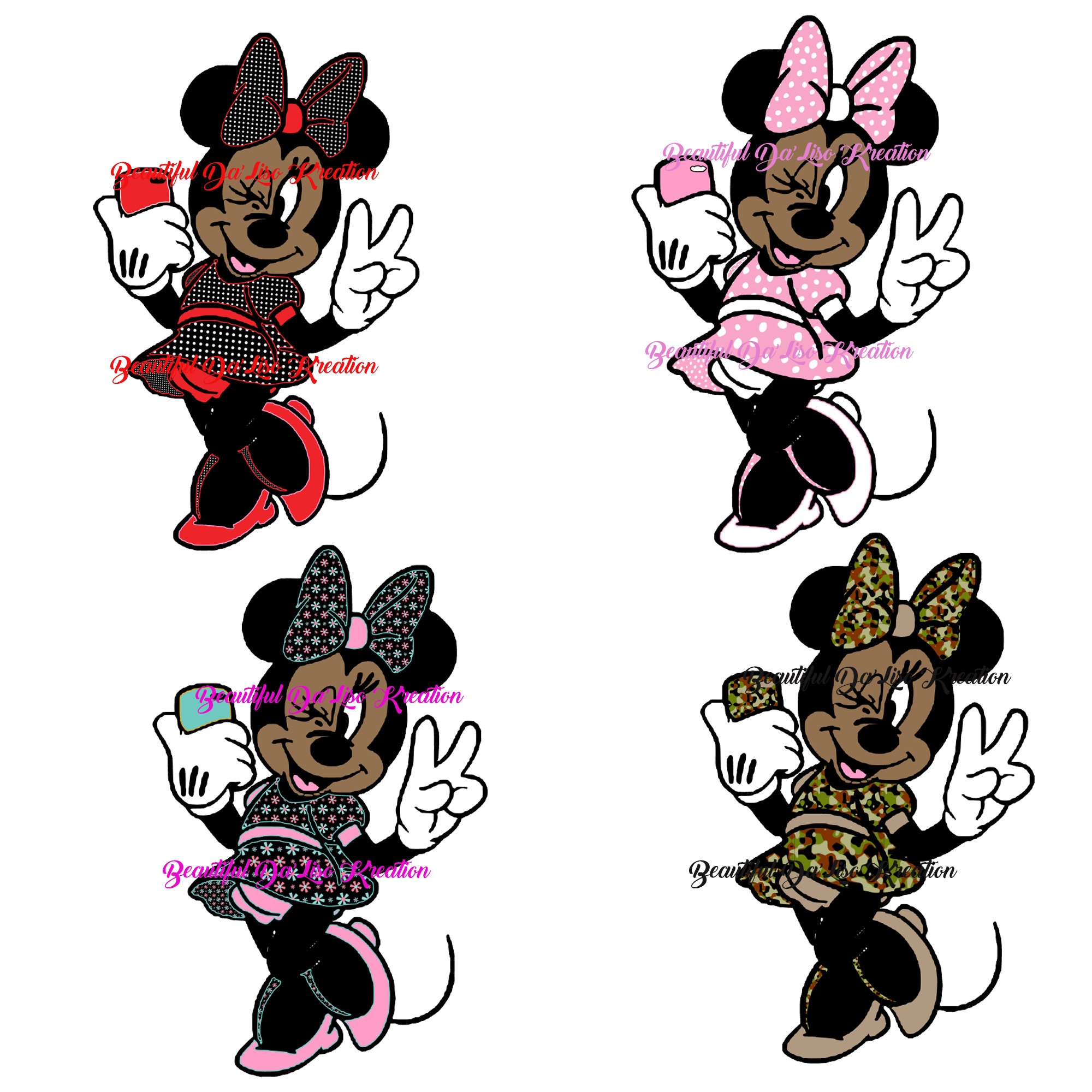 Beautiful African American Minnie Mouse - Etsy
