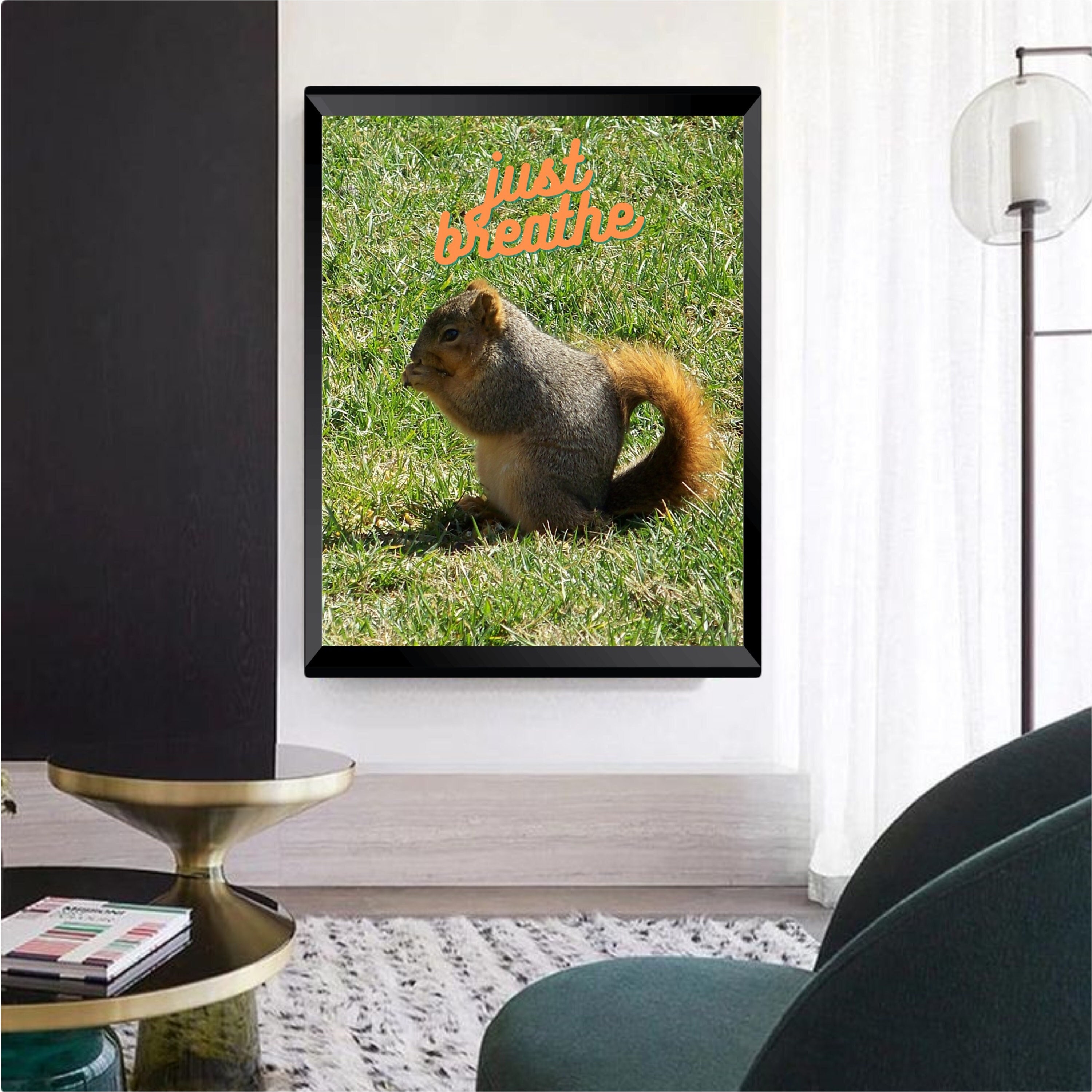 Squirrel in Thought Poster/country Squirrel Wall Decor - Etsy