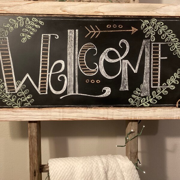 Hanging Chalkboard Sign - Etsy