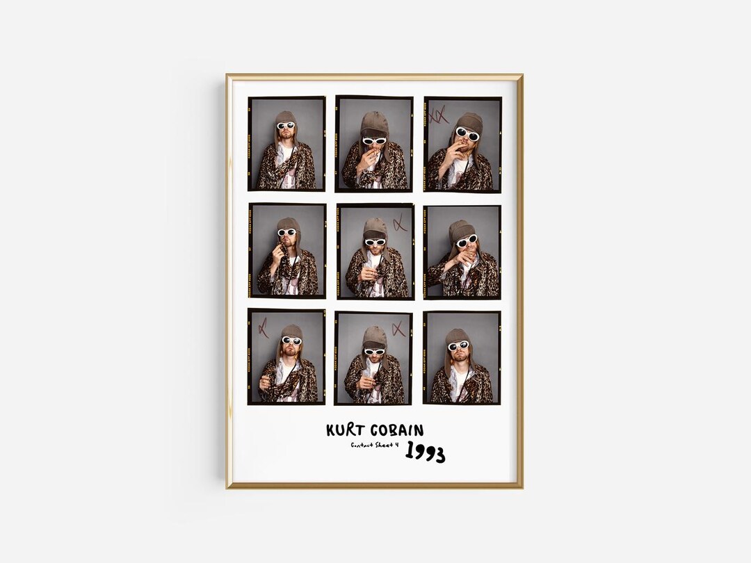 Kurt Cobain Poster Nirvana Poster Photo Collage Wall Art Nirvana 1993 ...