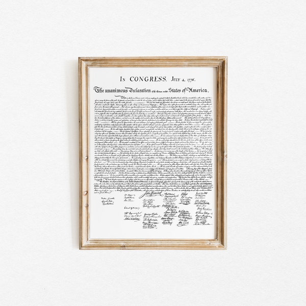 Declaration of Independence White Svg - Etsy