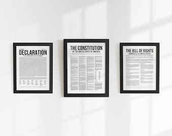 The Declaration of Independence, the Bill of Rights, the Constitution ...