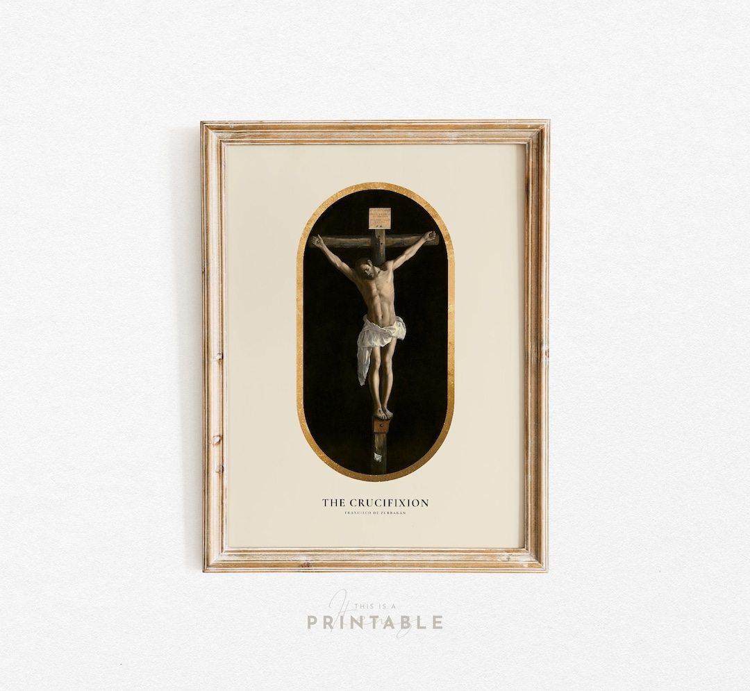 The Crucifixion Printable Christian Wall Art Christ the - Etsy Ireland