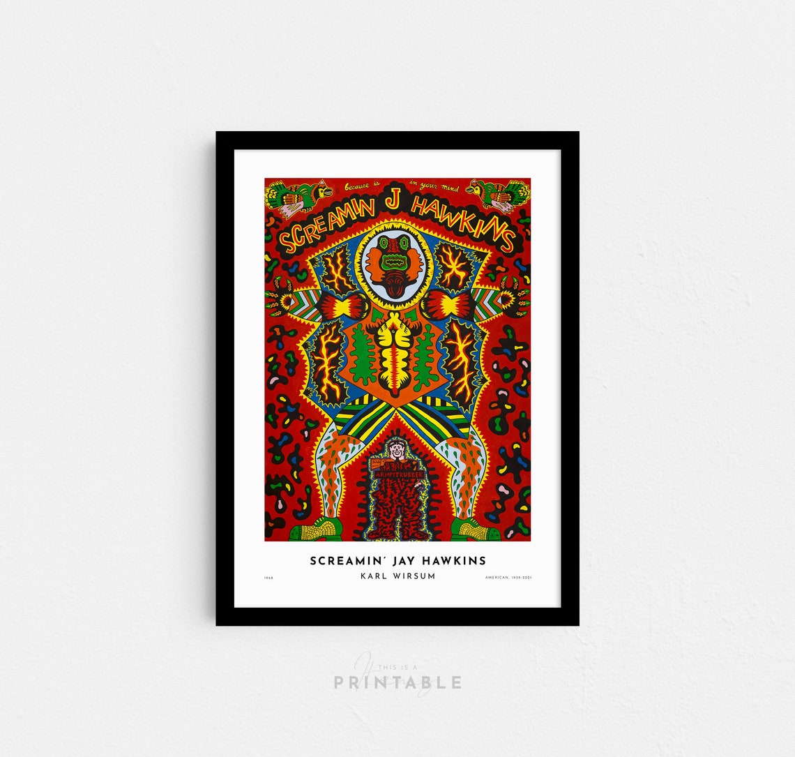 Printable Surreal Art Poster, Printable Modern Art Poster, Printable Modern Art Piece , Vintage ...