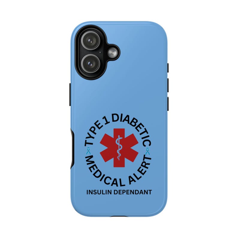 Type 1 Diabetic Medical Alert Phone Case - Etsy