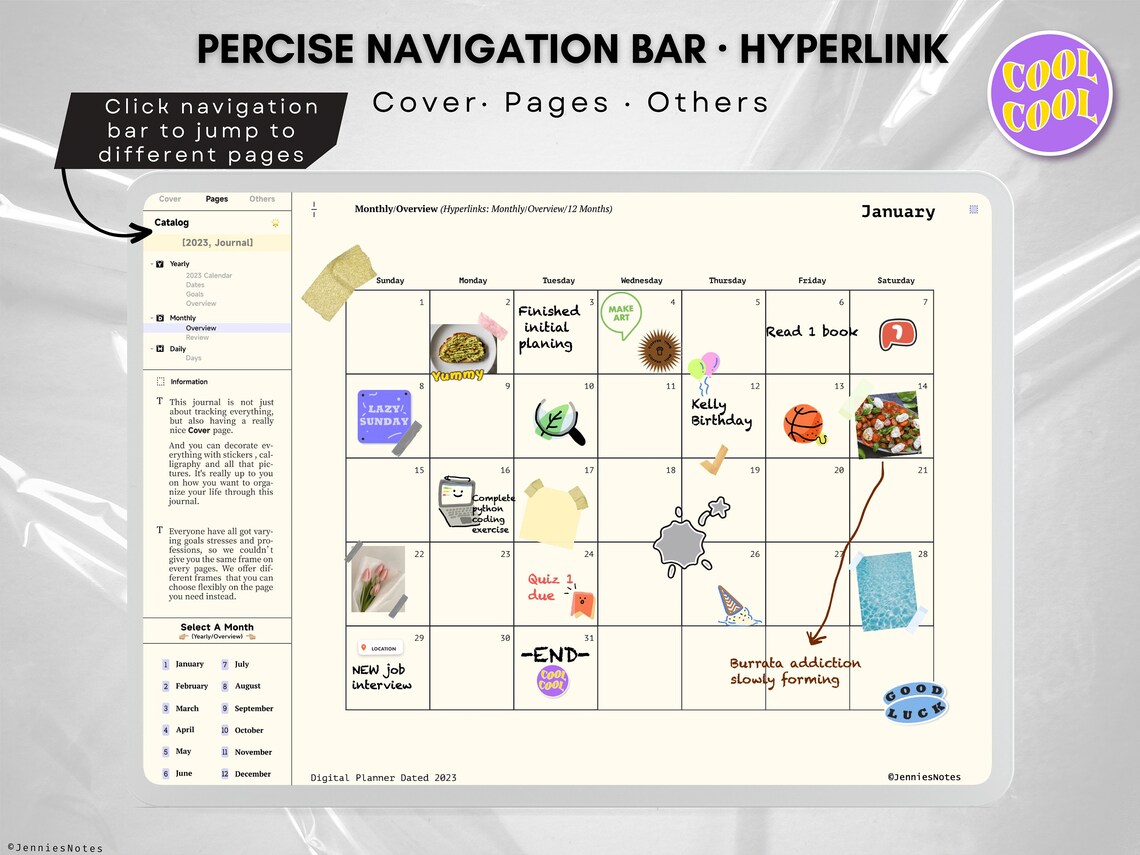 Goodnotes Planner PREMIUM Undated 2023 2024 Daily & Weekly Digital ...